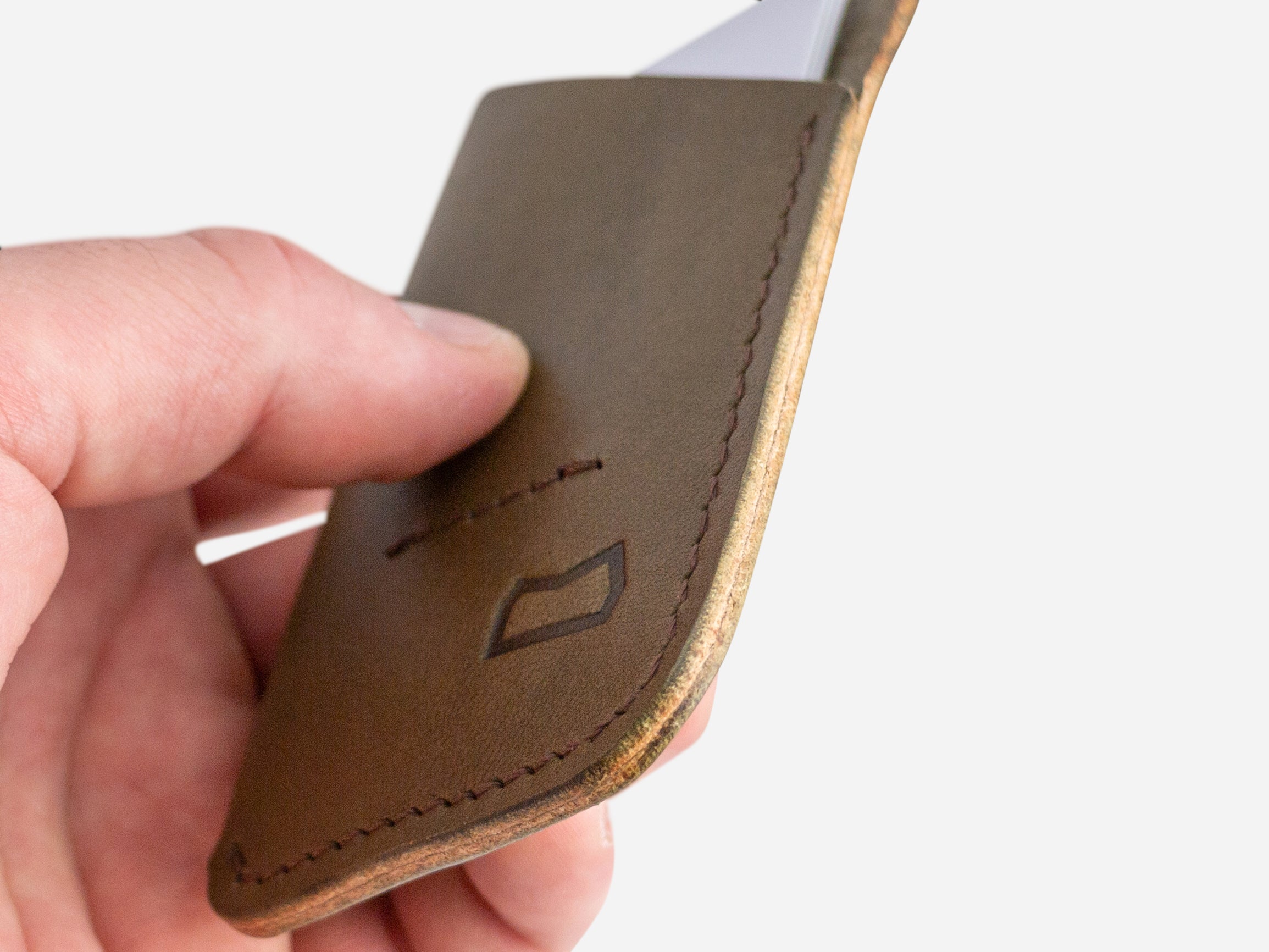 The Anderson Wallet - Olive Bridle Wickett and Craig – Cave Leather Co