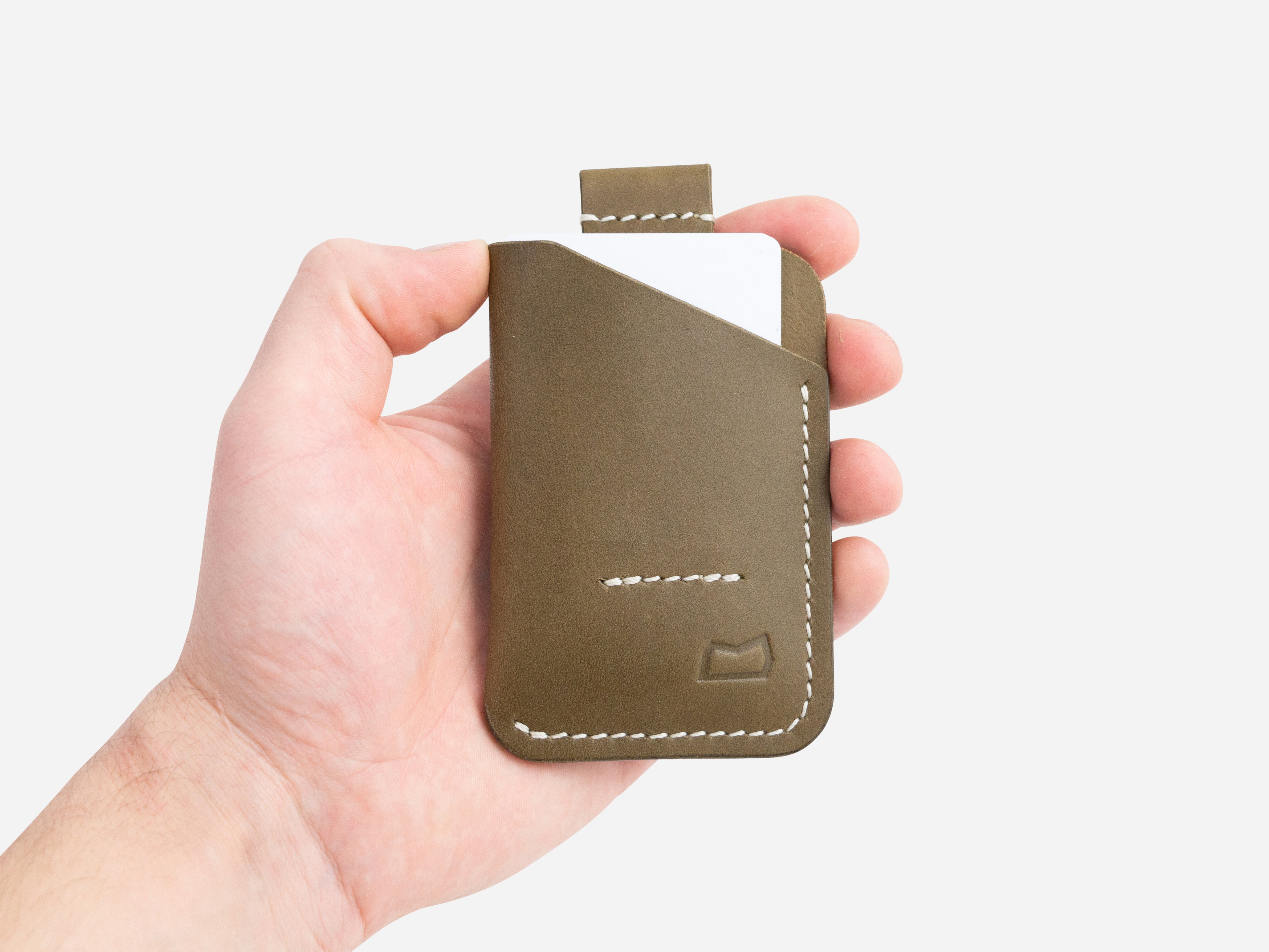 The Anderson Wallet - Olive Bridle Wickett and Craig – Cave Leather Co