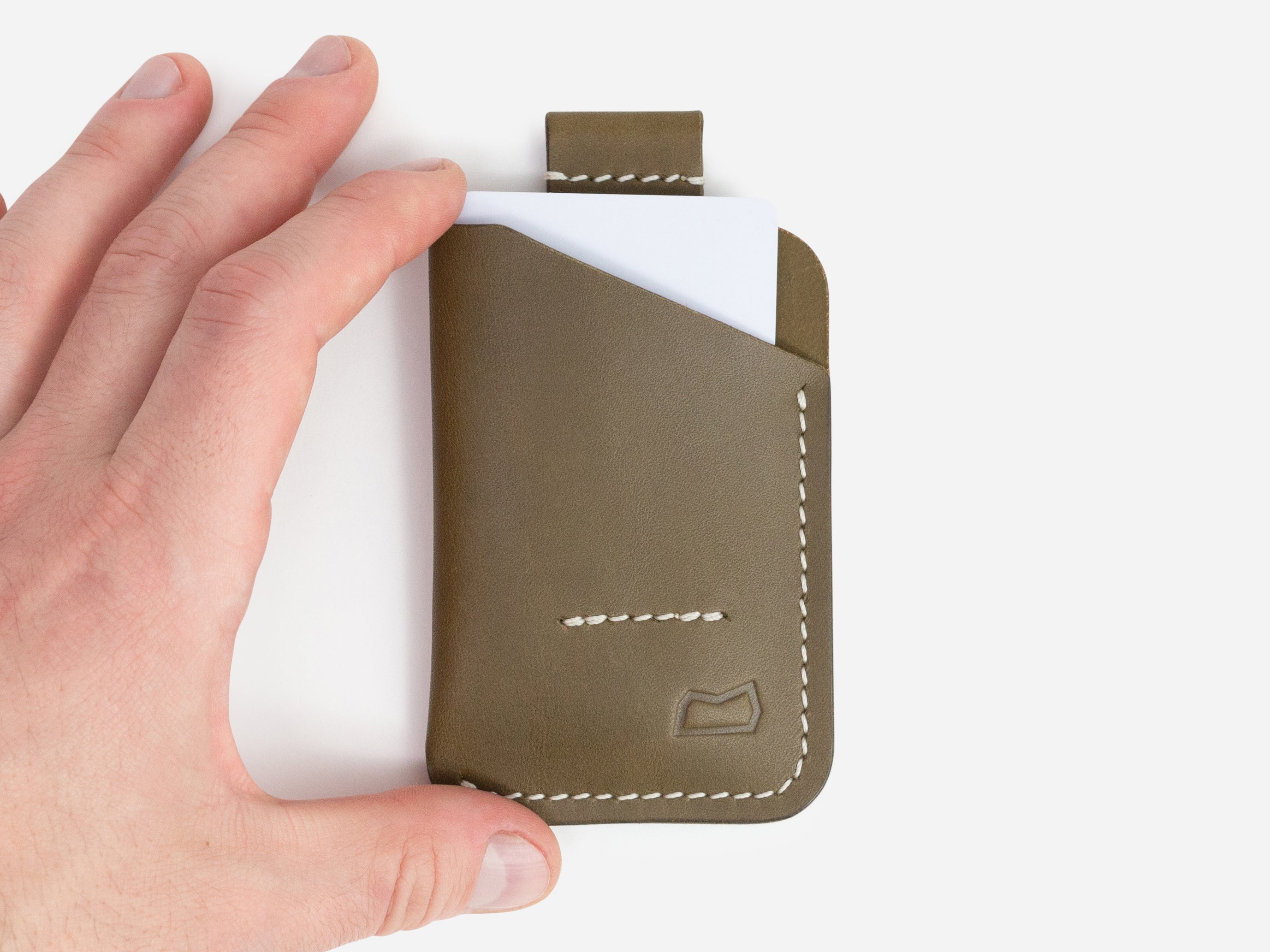 The Anderson Wallet - Olive Bridle Wickett and Craig – Cave Leather Co