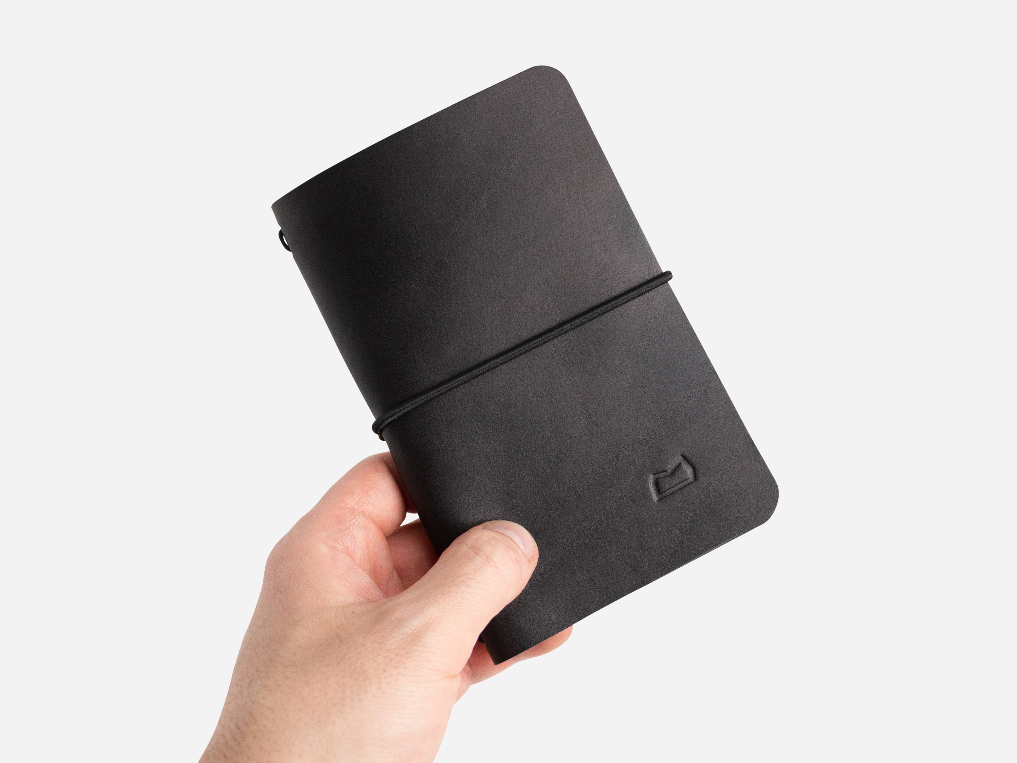 Leather Notebook Cover in Black Harness – Cave Leather Co