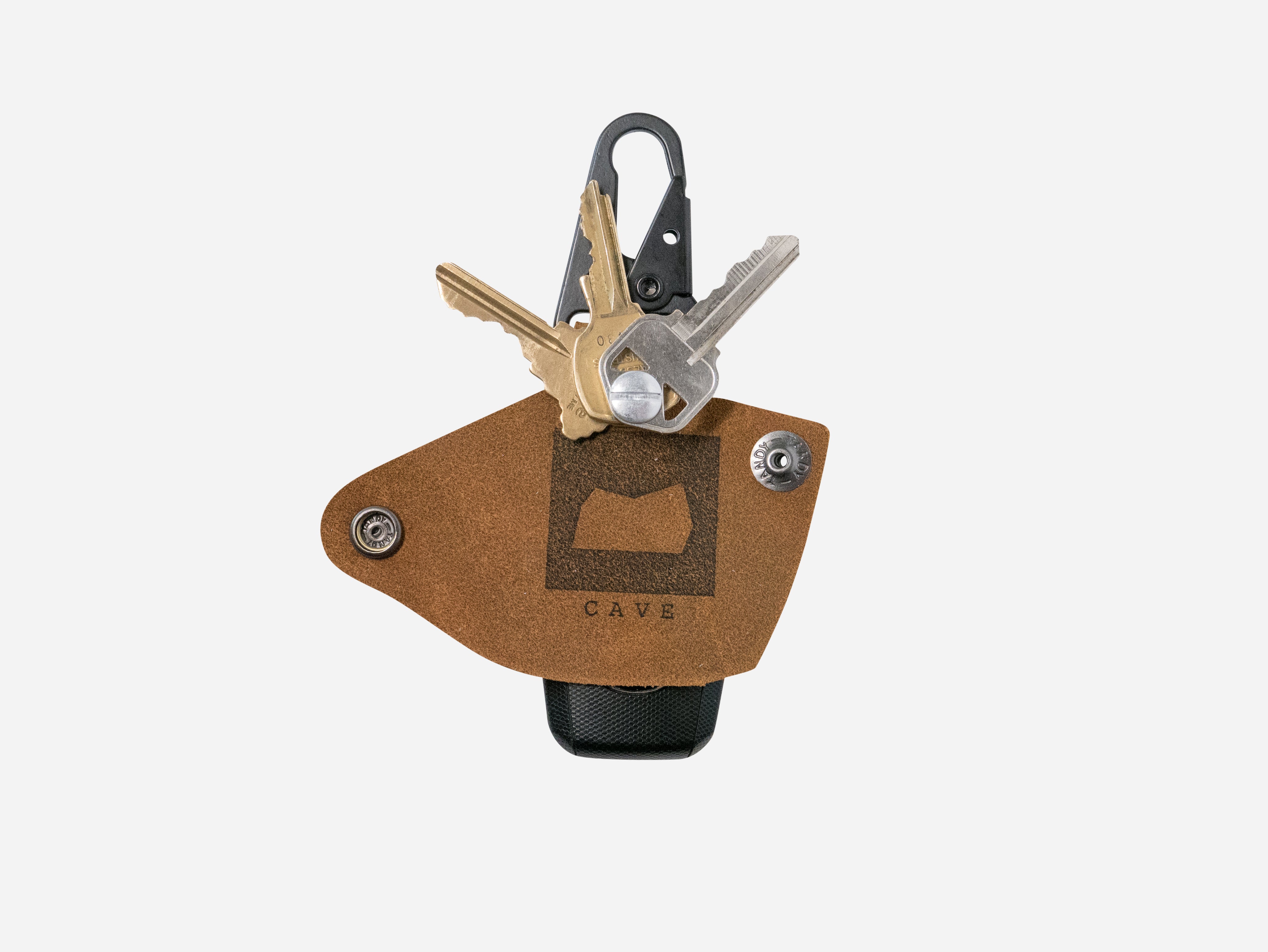 The Ultimate Keychain Holder in Autumn Harvest Leather - Cave Leather ...