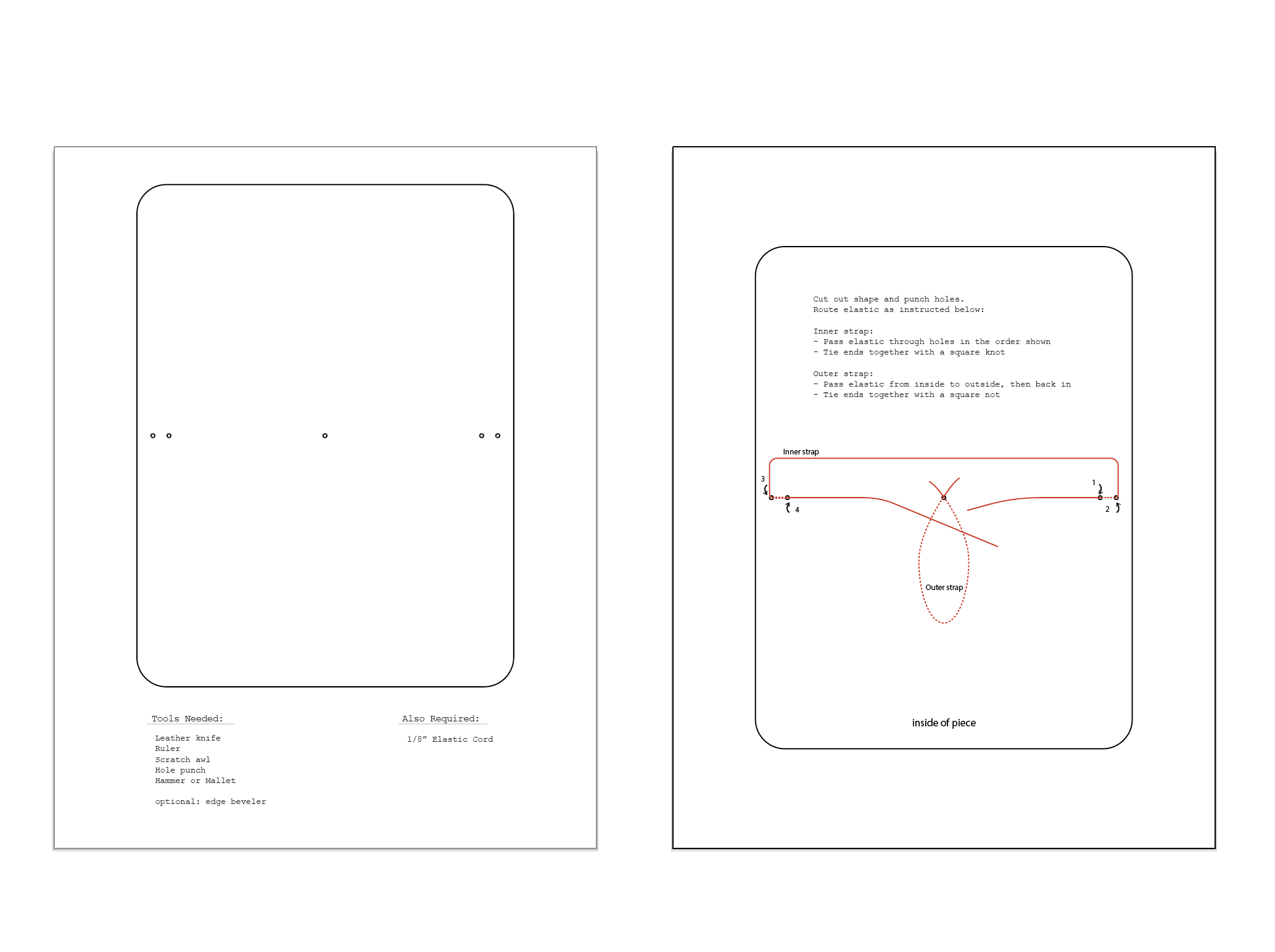 Travel Notebook Printable Template – Cave Leather Co