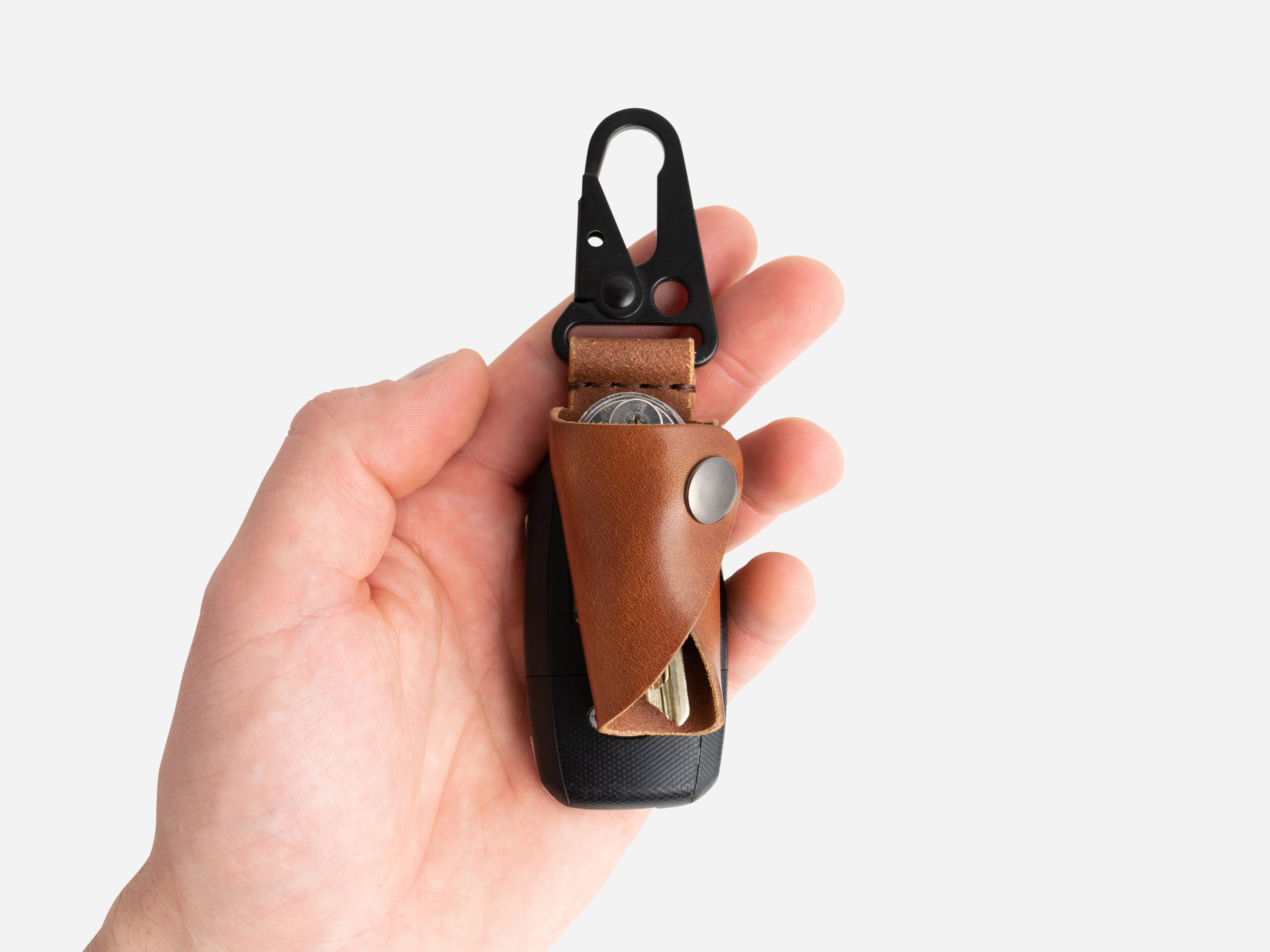 The Ultimate Keychain in Buck Brown – Cave Leather Co